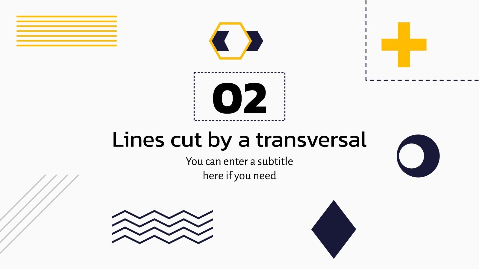 Math for High School: Angles and Lines | Google Slides & PPT