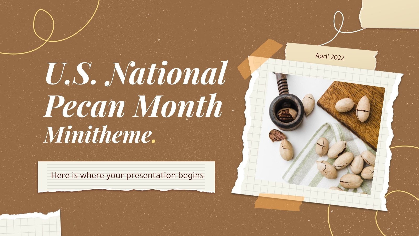 U.S. National Pecan Month Minitheme | Google Slides & PPT