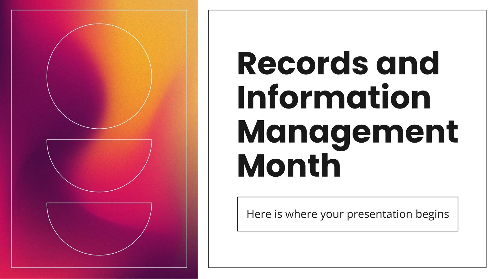 Information Management Month | Google Slides & PPT