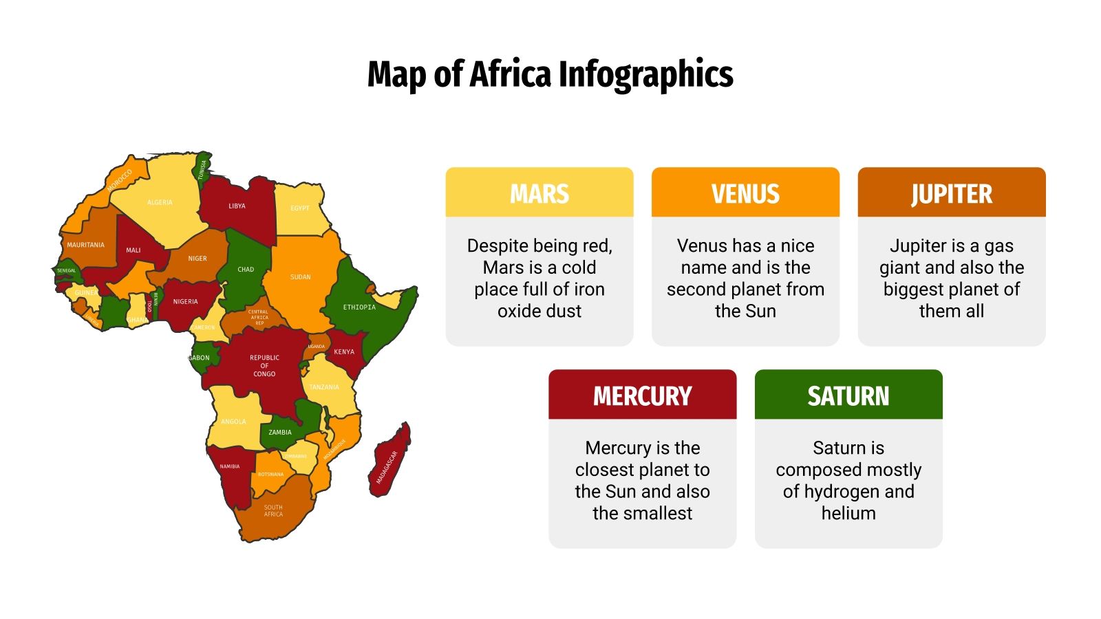 Map of Africa Infographics for Google Slides and PowerPoint