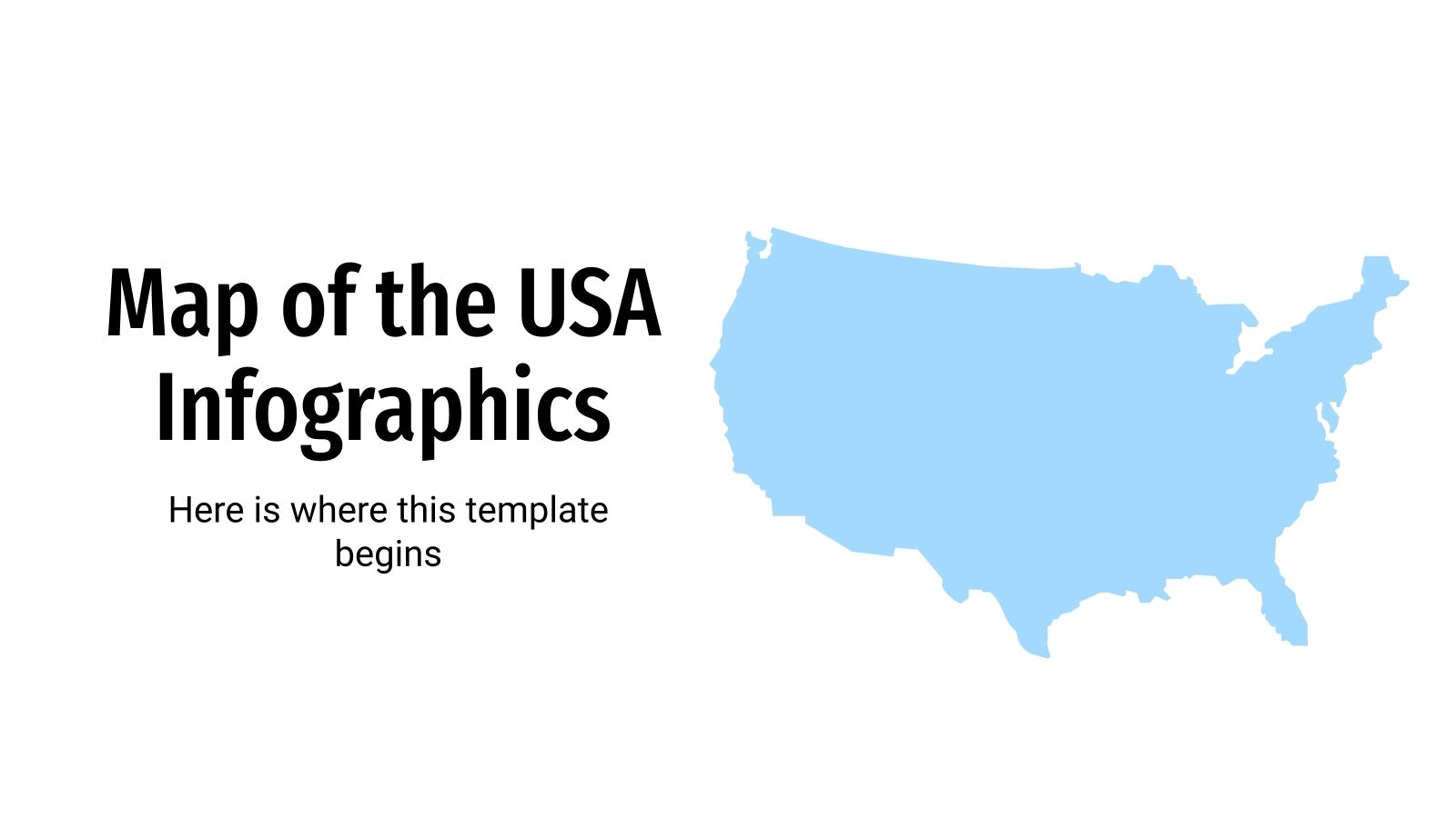 Map of the USA Infographics for Google Slides and PowerPoint