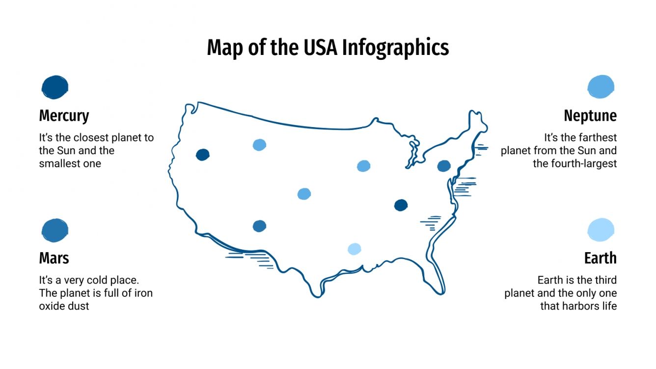 Map of the USA Infographics for Google Slides and PowerPoint