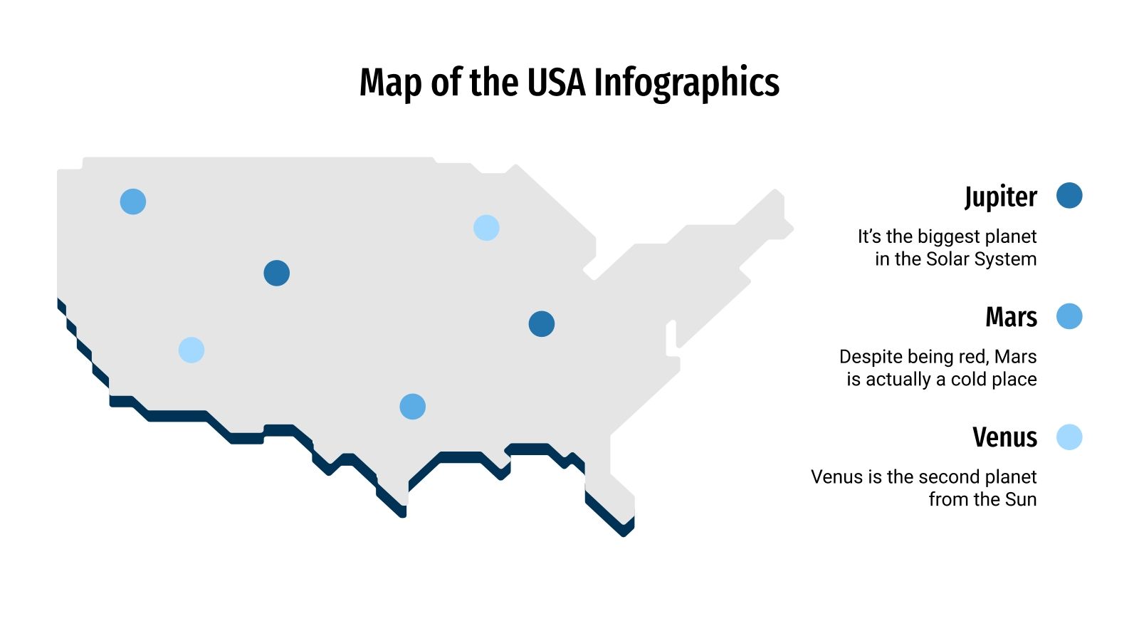 Map of the USA Infographics for Google Slides and PowerPoint