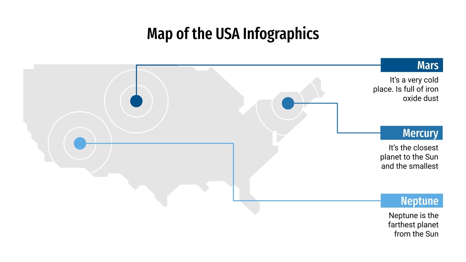Map of the USA Infographics for Google Slides and PowerPoint