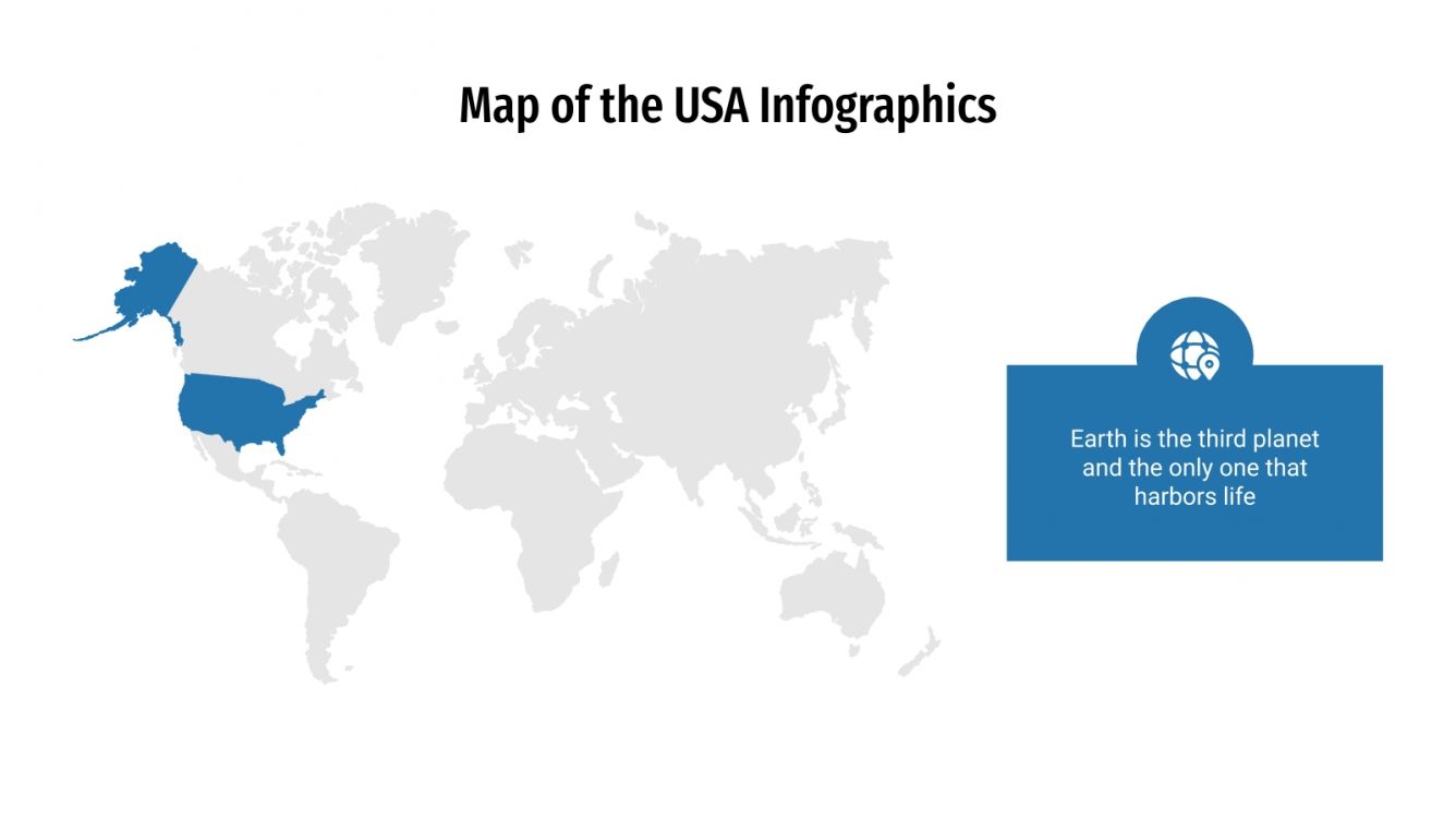 Map of the USA Infographics for Google Slides and PowerPoint