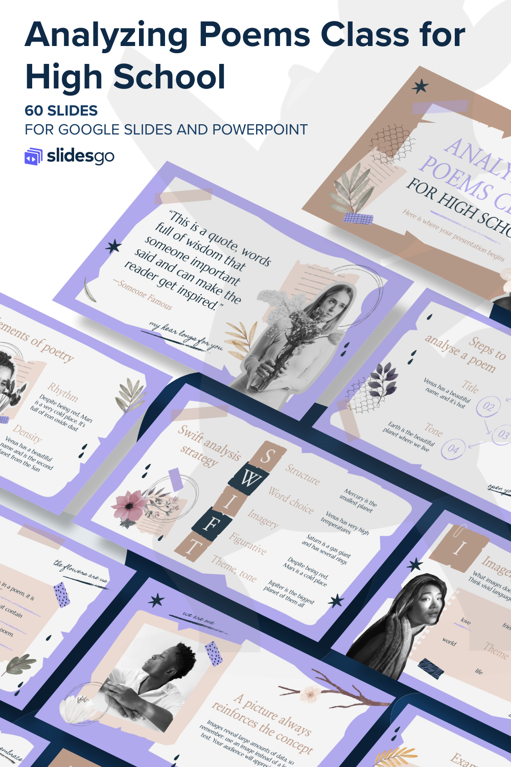 Analyzing Poems Class for High School | Google Slides & PPT