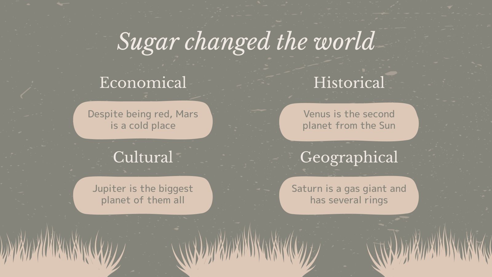 Literatura para secundaria: The World Was Changed By Sugar