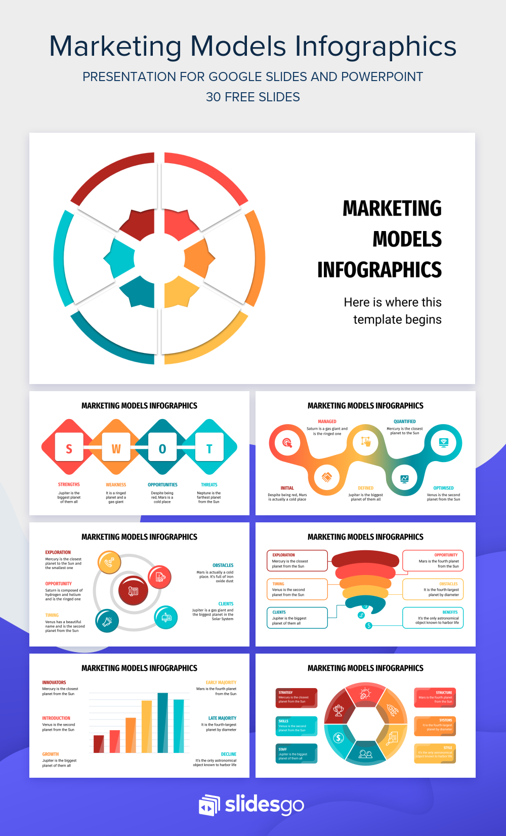 Marketing Models Infographics for Google Slides and PowerPoint