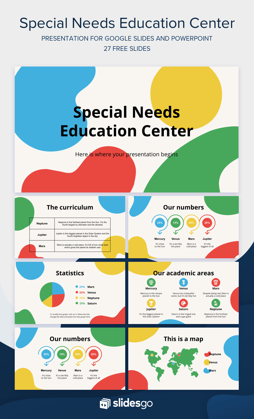 Special Needs Education Center Google Slides & PPT template