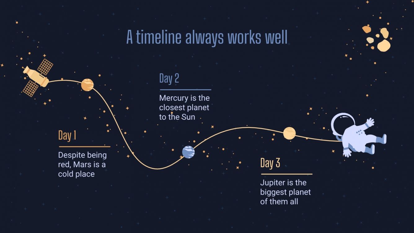 Outer Space and Galaxies Google Slides & PowerPoint template