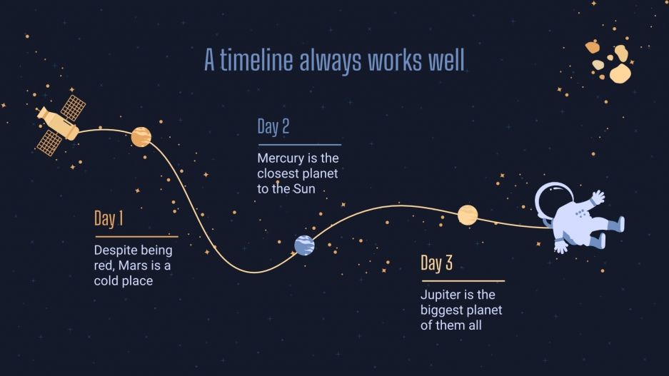 Outer Space and Galaxies Google Slides & PowerPoint template