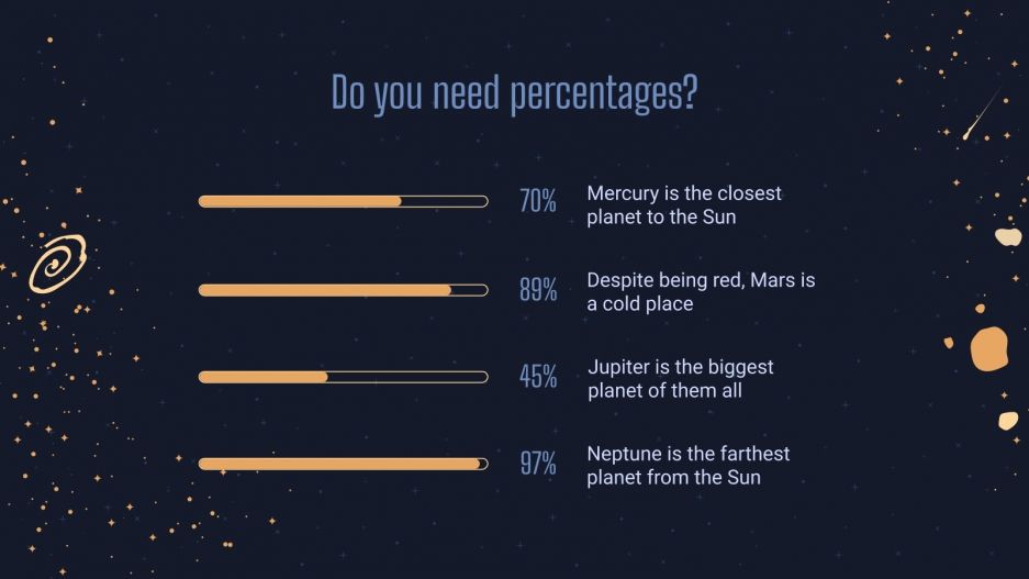 Outer Space and Galaxies Google Slides & PowerPoint template