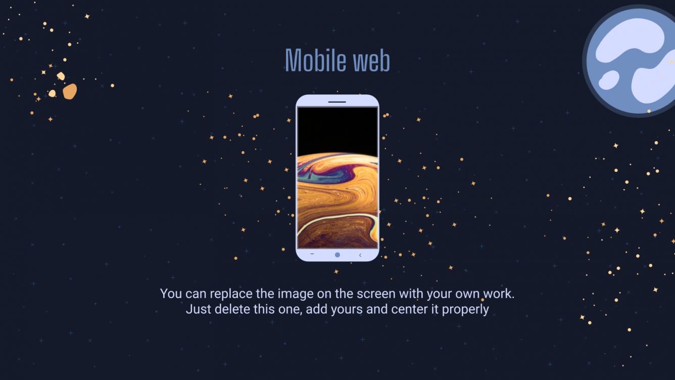 Outer Space and Galaxies Google Slides & PowerPoint template