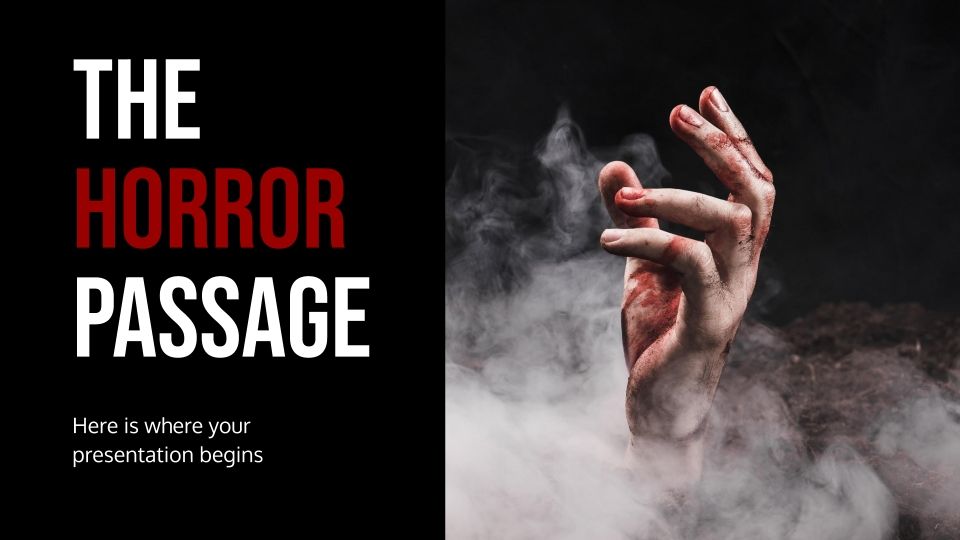 Free scary style Google Slides and PowerPoint templates