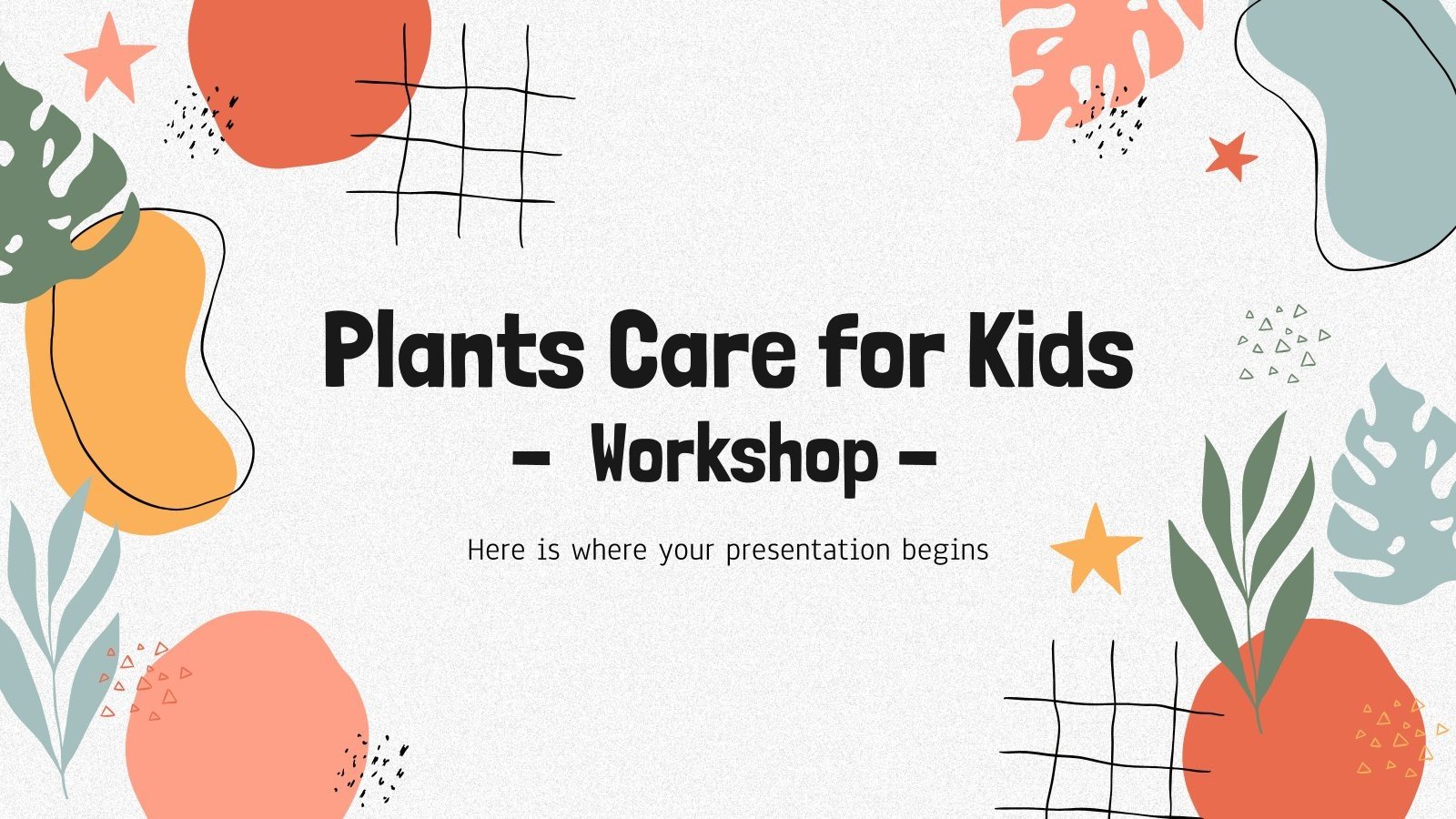 Plants Care for Kids Workshop | Google Slides & PowerPoint