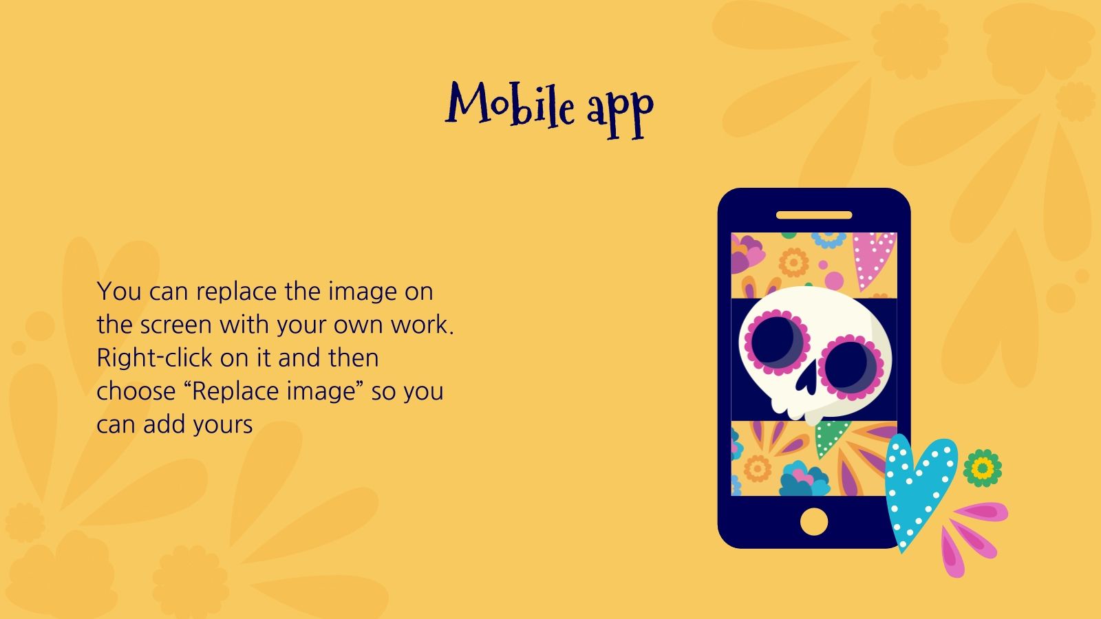 Día de Muertos Pattern Google Slides & PowerPoint template