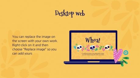 Día de Muertos Pattern Google Slides & PowerPoint template