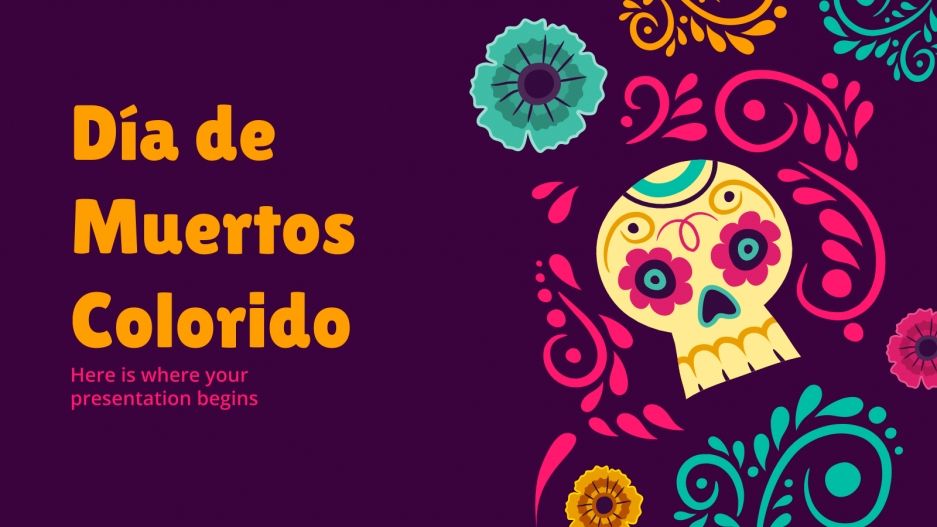 Día de Muertos colorido | Tema de Google Slides y PowerPoint