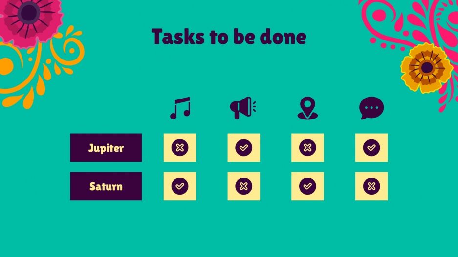 Colorful Día de Muertos Google Slides & PowerPoint template