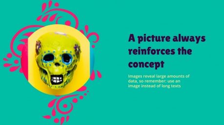 Colorful Día de Muertos Google Slides & PowerPoint template