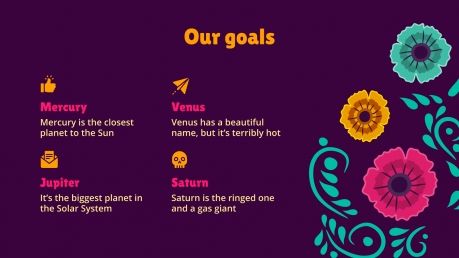 Colorful Día de Muertos Google Slides & PowerPoint template