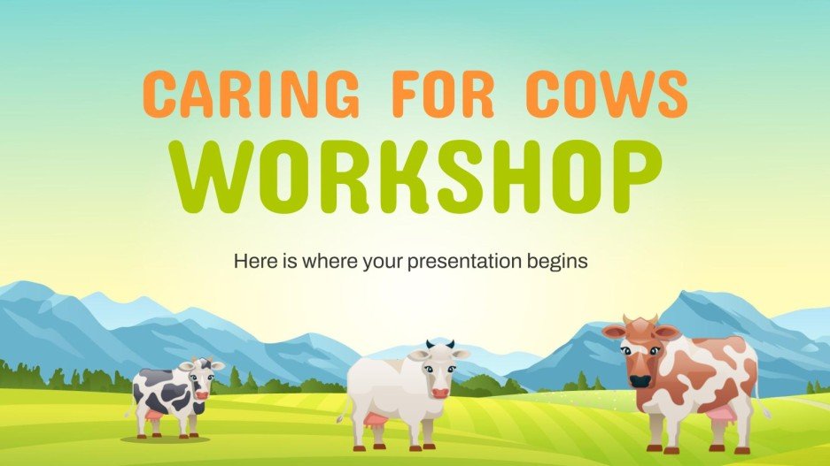 Free Google Slides & PowerPoint templates about Cows