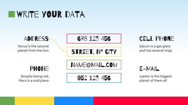Preescolar: mi dirección y mi número de teléfono