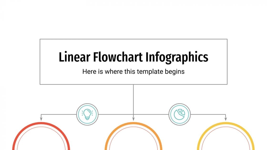 Linear Flowchart Infographics for Google Slides and PowerPoint