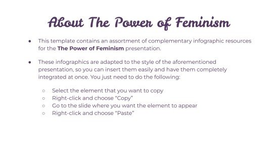 The Power of Feminism Infographics | Google Slides & PPT