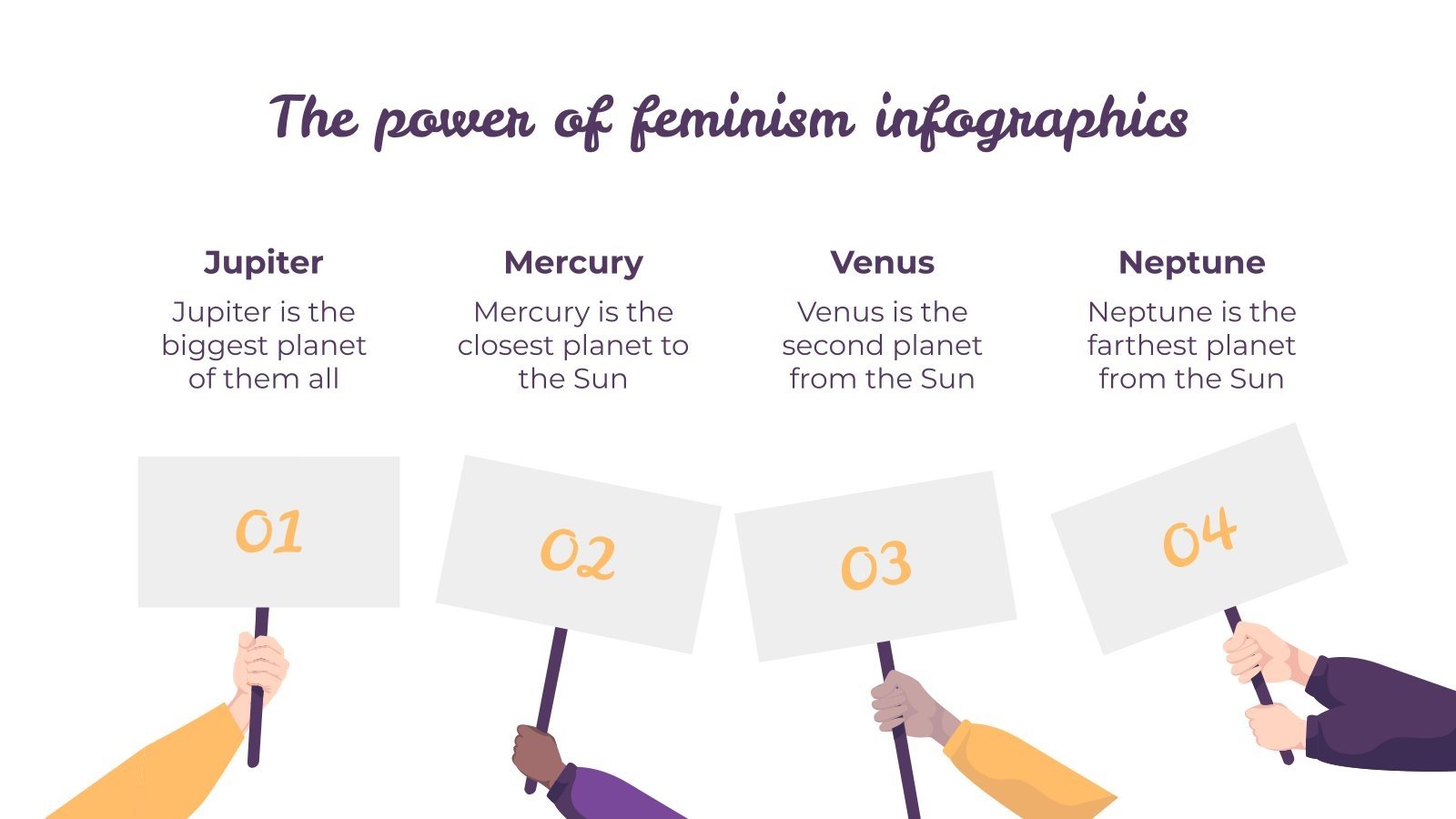 The Power of Feminism Infographics | Google Slides & PPT