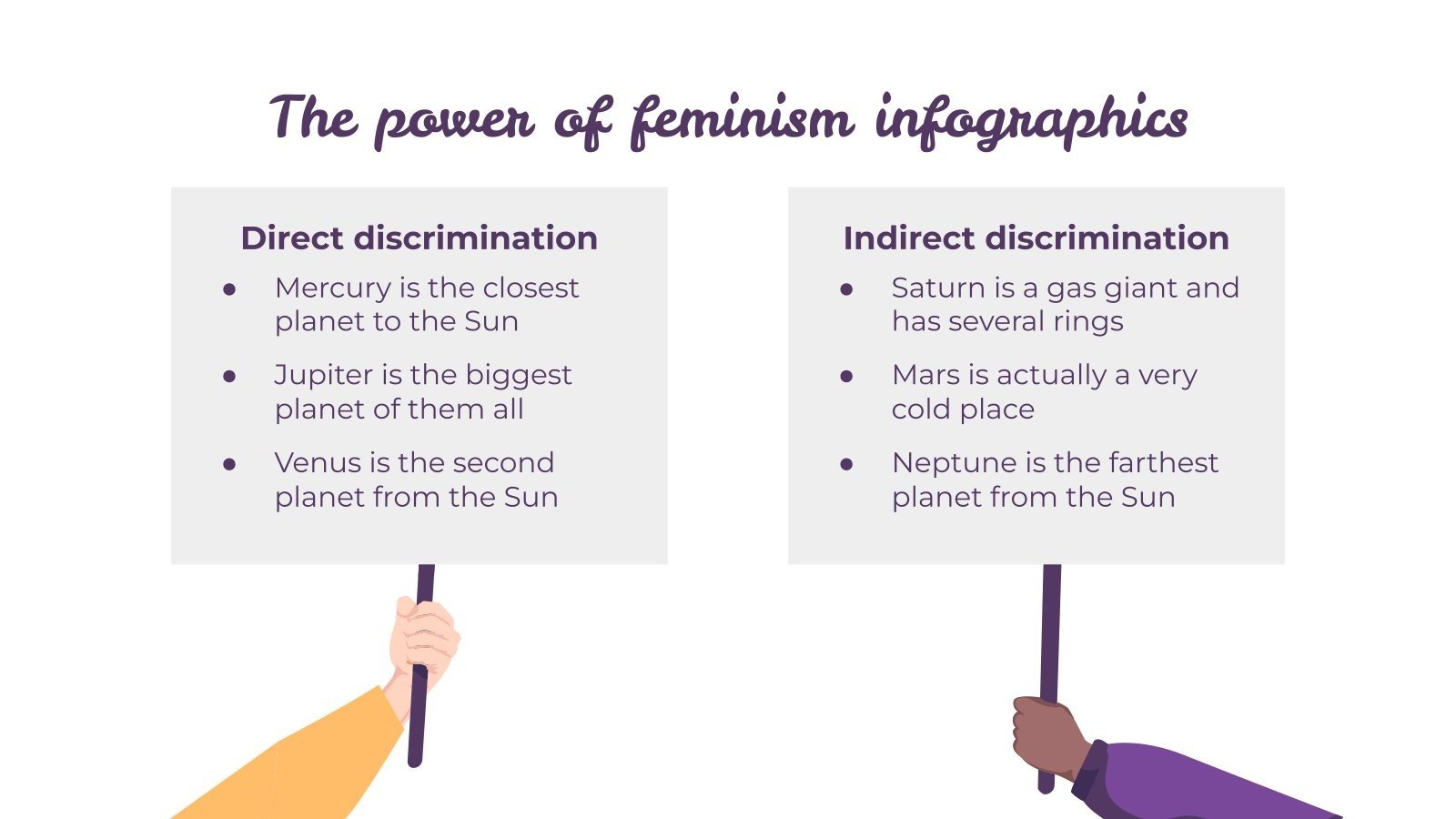 The Power of Feminism Infographics | Google Slides & PPT
