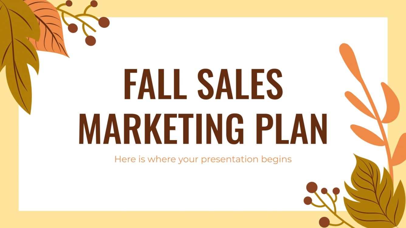 Fall Sales Marketing Plan Google Slides & PowerPoint template