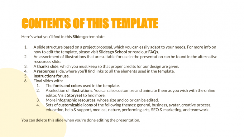 Investigation Project Proposal Google Slides & PPT template