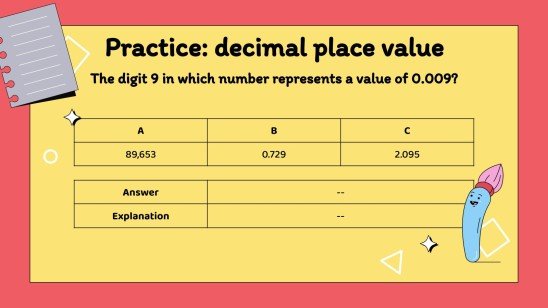 Math for Elementary: Decimals | Google Slides and PowerPoint