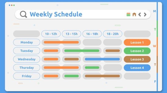 Online Learning Planner Google Slides and PowerPoint template