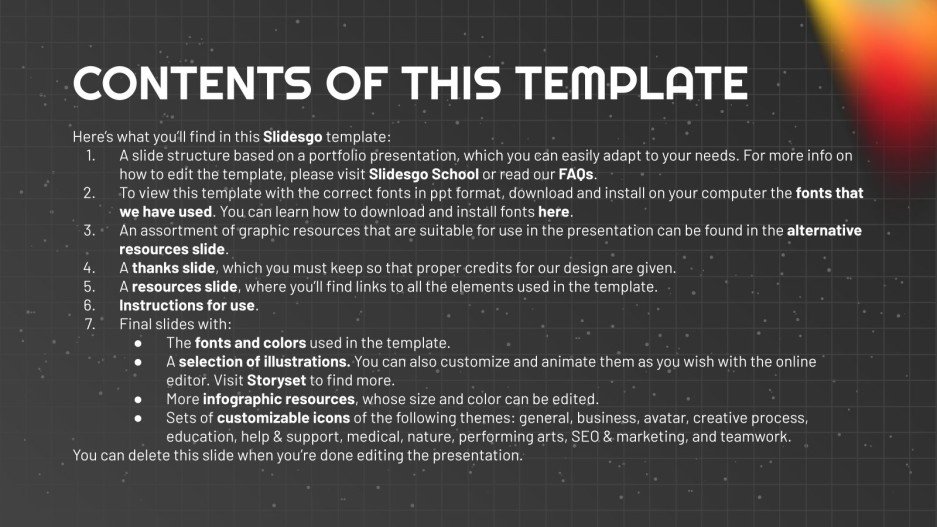 80s Style Portfolio | Google Slides and PowerPoint