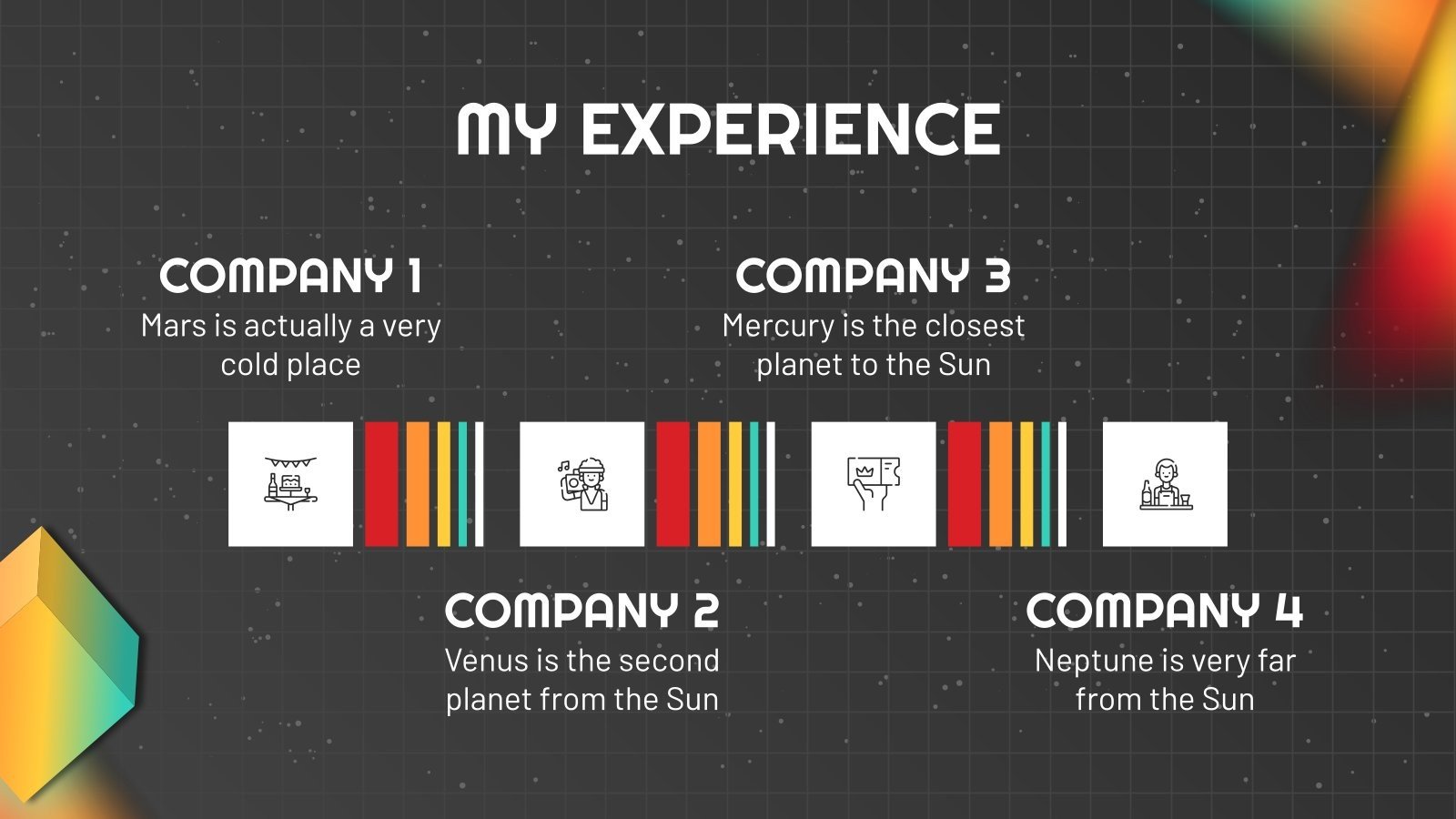 80s Style Portfolio | Google Slides and PowerPoint