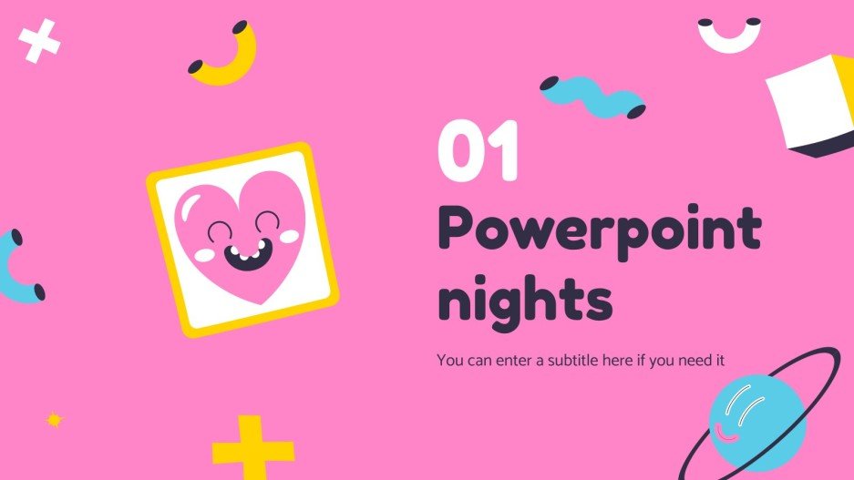 Funny Presentation Night Google Slides PowerPoint Funny Presentation Night Google Slides PowerPoint