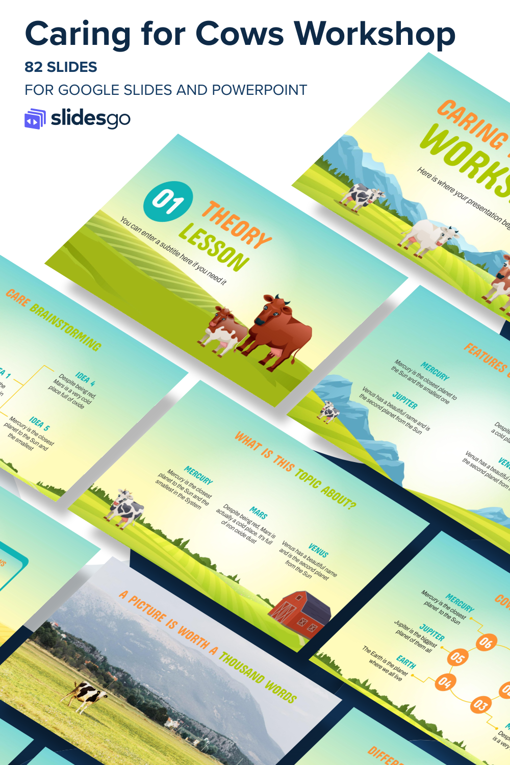 Caring for Cows Workshop | Google Slides & PowerPoint