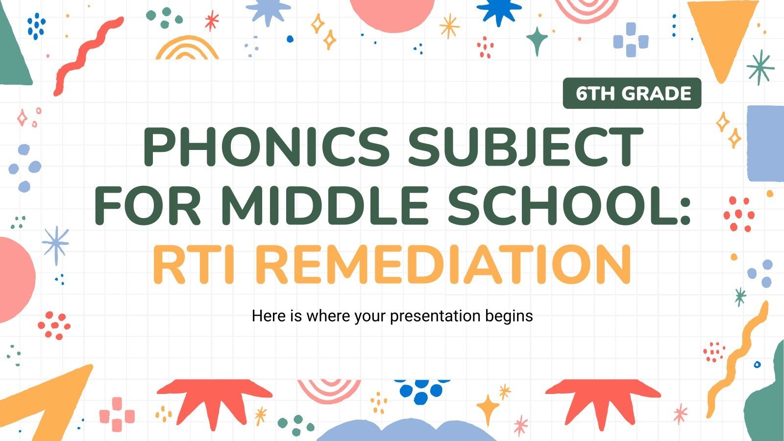 Phonics for Middle School: RTI Remediation | Google Slides