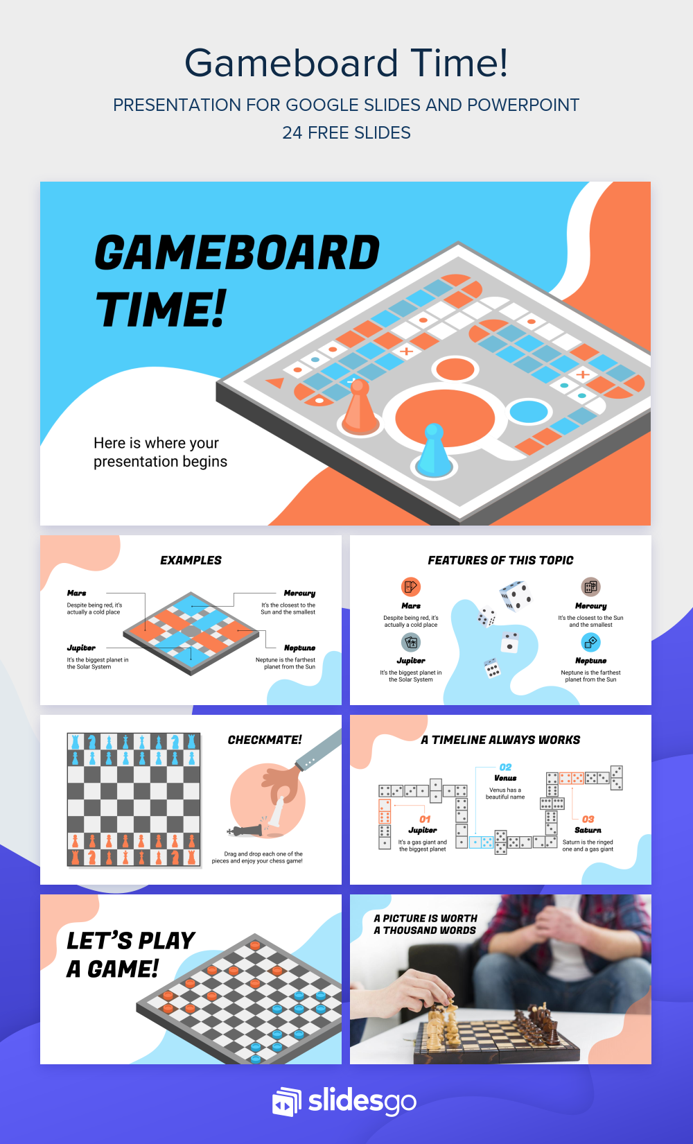 Gameboard Time! | Template for Google Slides & PowerPoint
