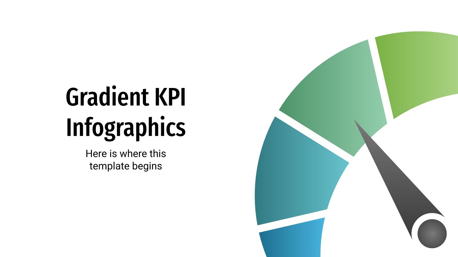 Gradient KPI Infographics for Google Slides and PowerPoint