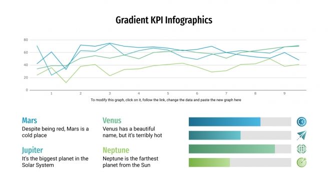 Gradient KPI Infographics for Google Slides and PowerPoint