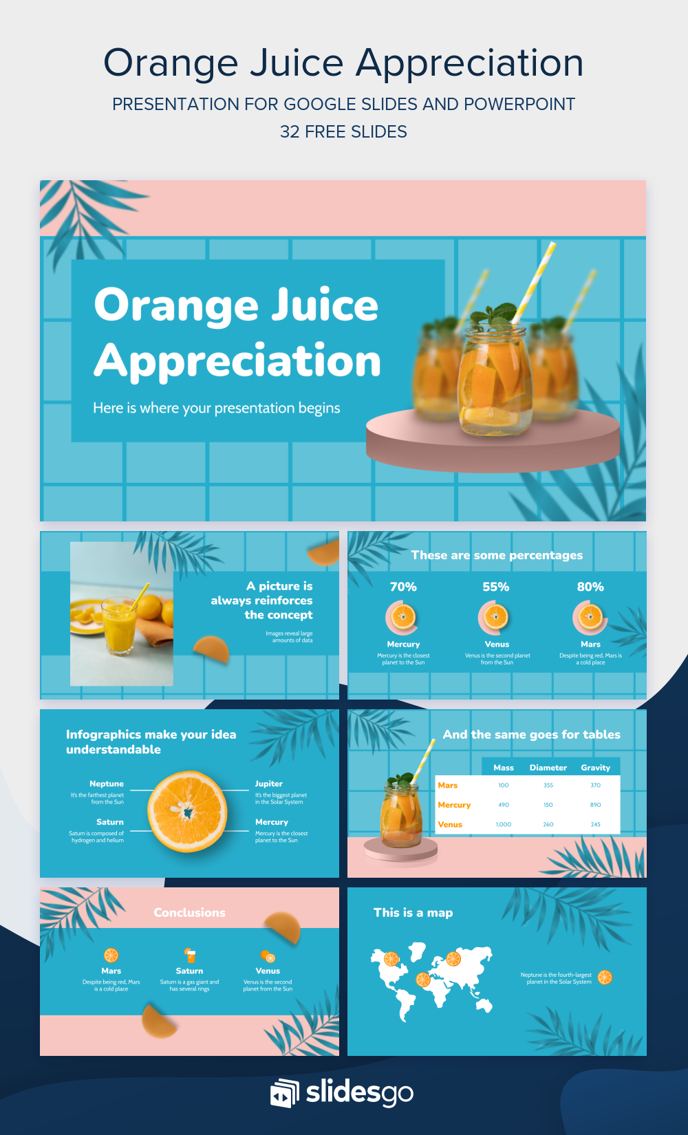 Orange Juice Appreciation Google Slides & PPT template