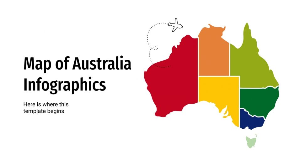 Map of Australia Infographics for Google Slides and PowerPoint