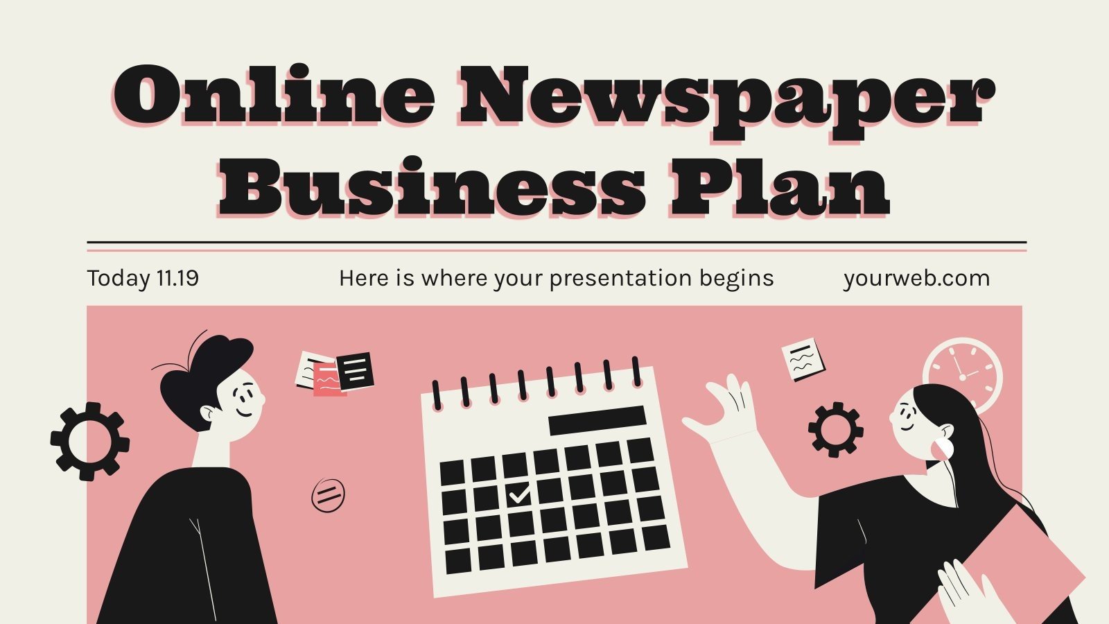 Free Google Slides and PowerPoint templates about newspapers!