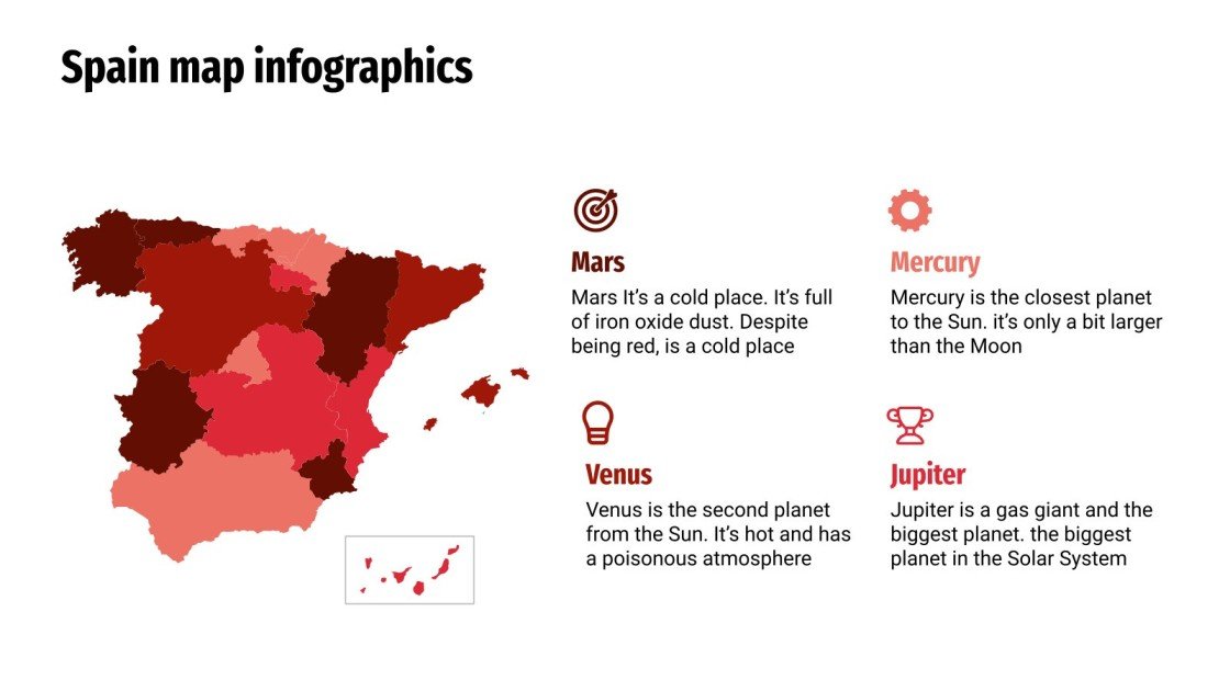 Spain Map Infographics | Google Slides & PPT