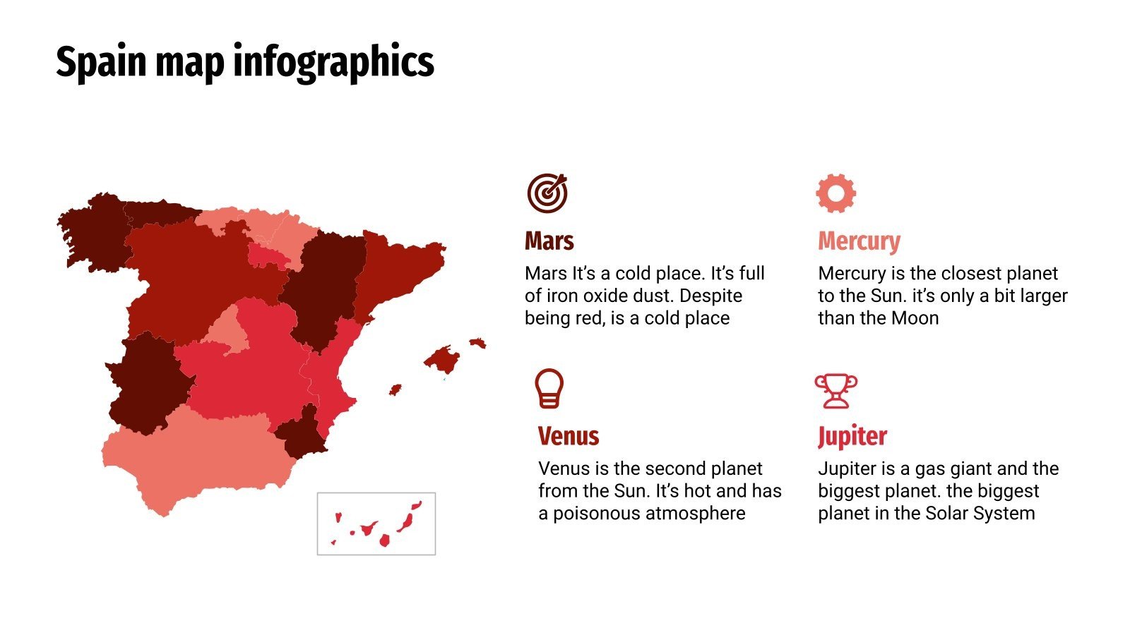 Spain Map Infographics | Google Slides & PPT