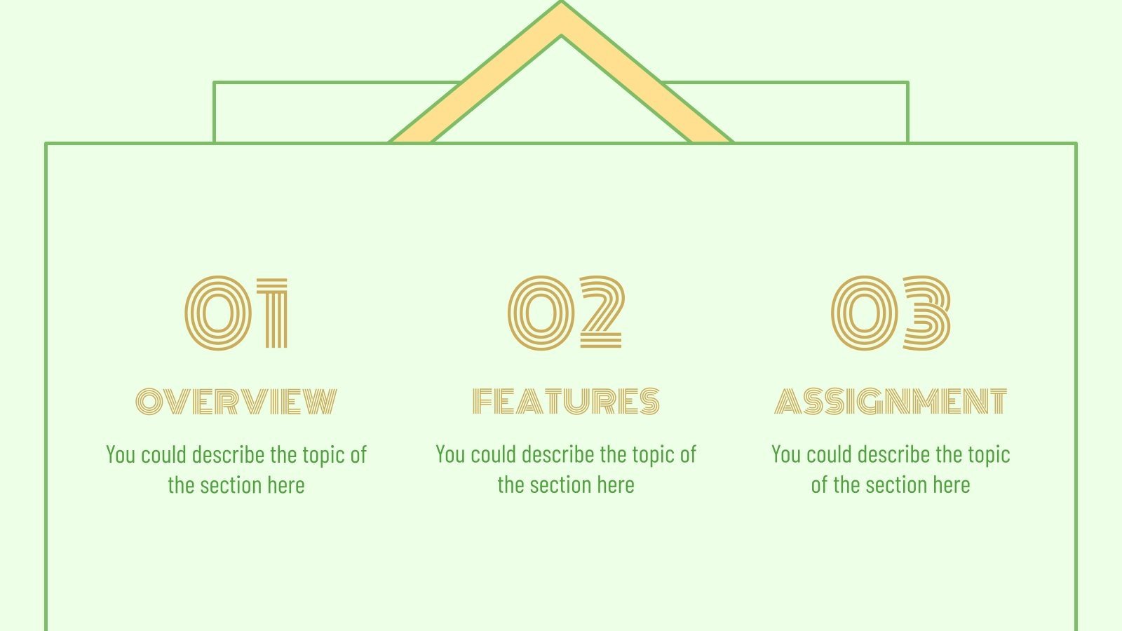 Art Deco Lesson Google Slides theme and PowerPoint template