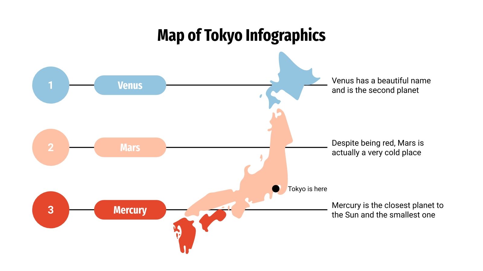 Map of Tokyo Infographics for Google Slides and PowerPoint